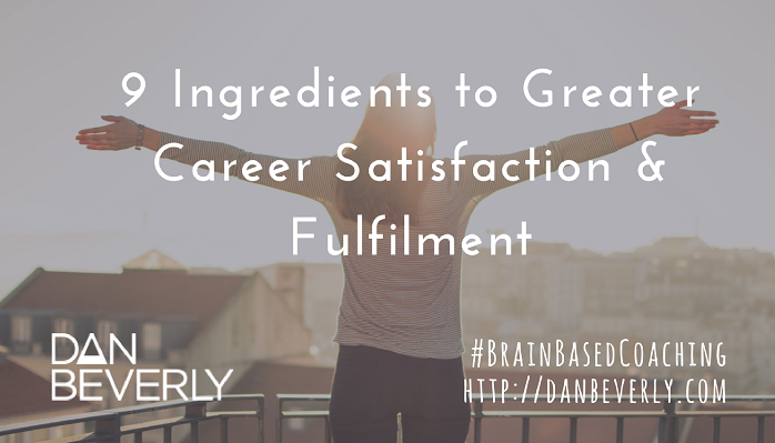 9 Ingredients to Greater Career Satisfaction and Fulfilment » Dan ...